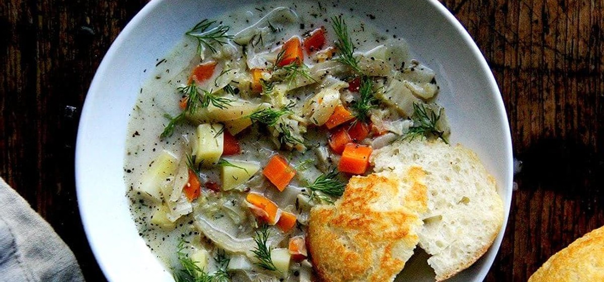 Vegetarische Kohlsuppe